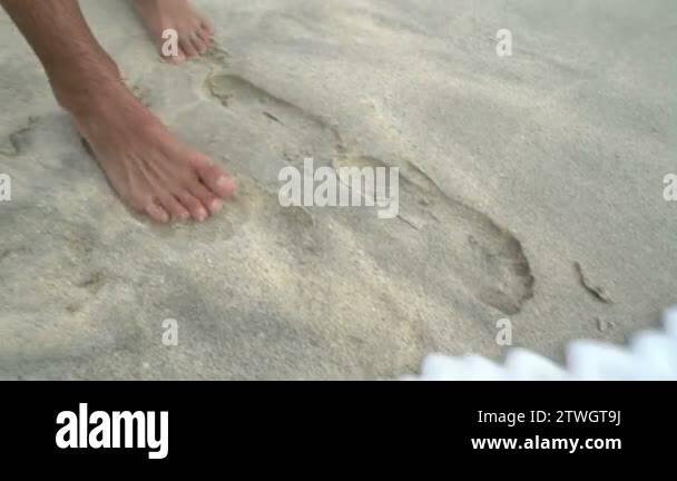 people save from catastrophe, disaster, calamity, male Feet Run From ...