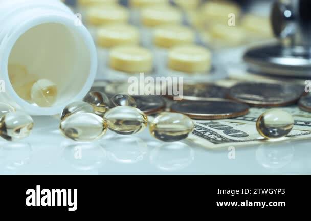 Healthcare medical concept of the pharmaceutical RX prescription drugs ...