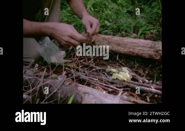 How to light a survival fire Stock Videos & Footage - HD and 4K Video ...