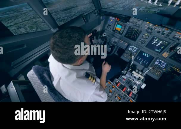 Pilot controls plane in flight Stock Videos & Footage - HD and 4K Video ...