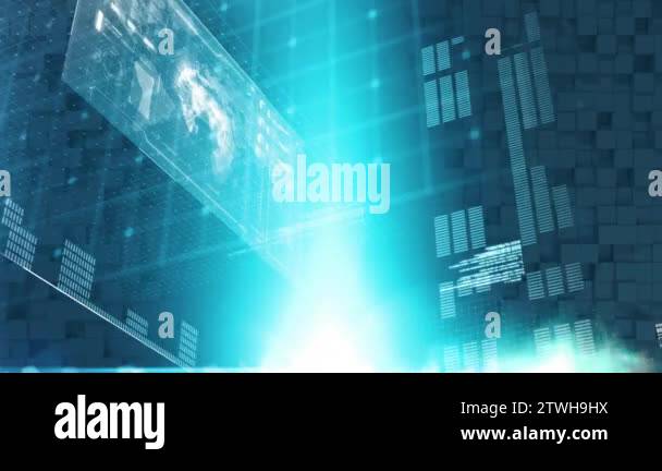 Digital animation screen graphs statistics Stock Videos & Footage - HD ...