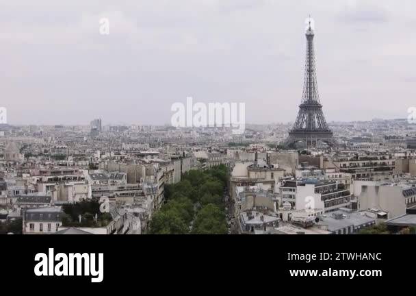 View from eiffel tower arc de triomphe Stock Videos & Footage - HD and 4K Video Clips - Alamy
