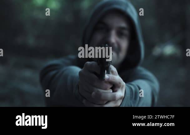 Man pointing gun at camera Stock Videos & Footage - HD and 4K Video ...