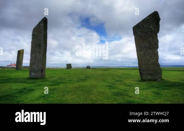 Neolithic standing stones of stenness Stock Videos & Footage - HD and ...
