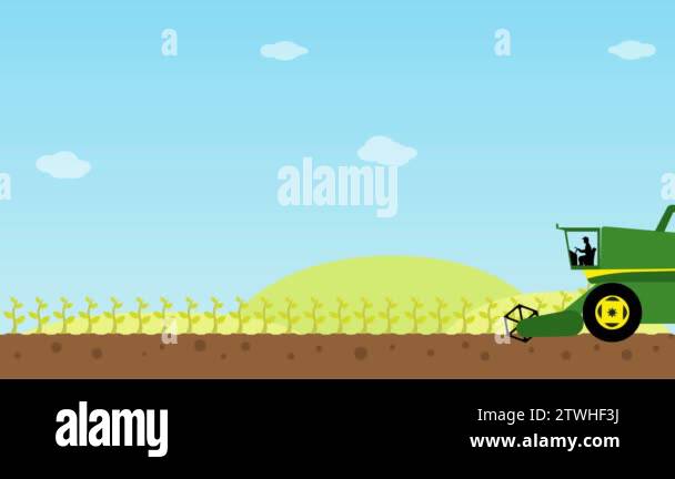 Combine harvester and crop Stock Videos & Footage - HD and 4K Video ...