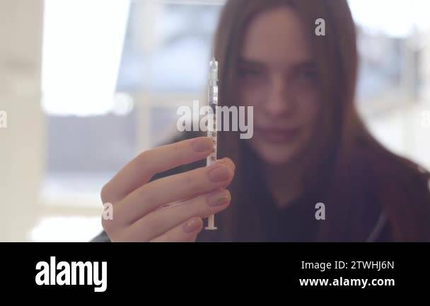 Young drug addict holding syringe at home Stock Videos & Footage - HD ...