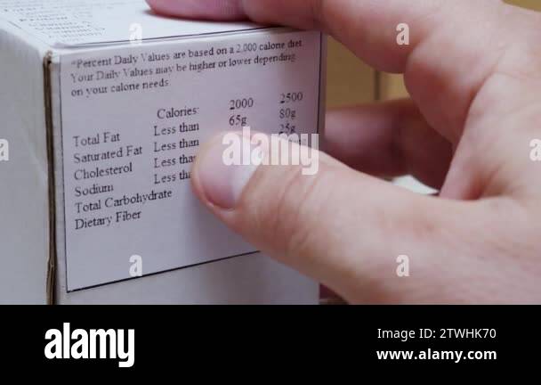 Carbohydrates nutrition label Stock Videos & Footage - HD and 4K Video ...