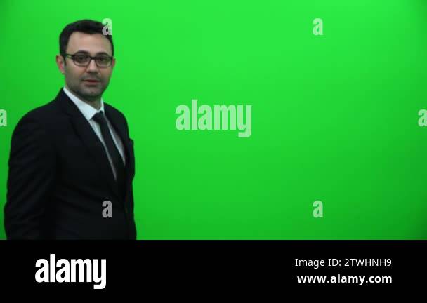 Portrait businessman on green screen Stock Videos & Footage - HD and 4K ...