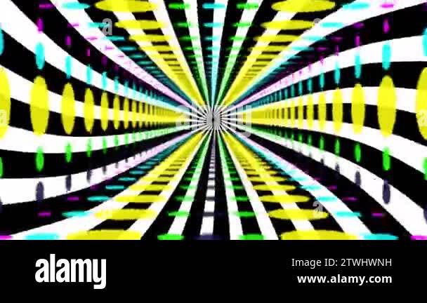 Digital animation of colorful circle patterns zooming in on the screen ... Digital animation of colorful circle patterns zooming in on the screen ...