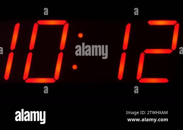 Digital clock face Stock Videos & Footage - HD and 4K Video Clips - Alamy