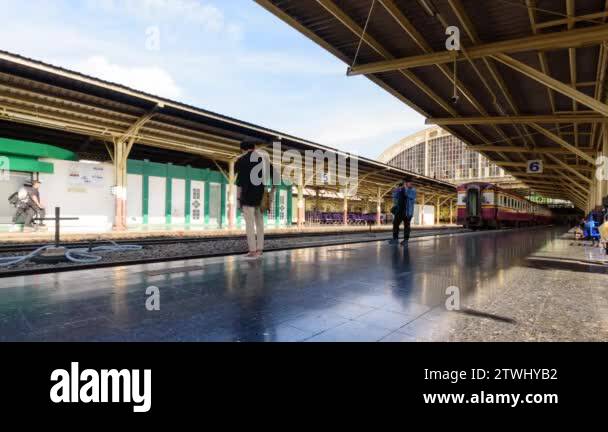 Bangkok , Thailand - 14 June, 2019 : Time lapse of Locomotive move to ...