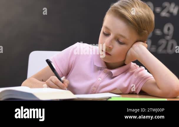 Kid copy notes Stock Videos & Footage - HD and 4K Video Clips - Alamy