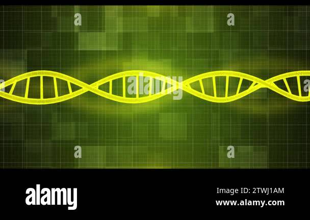 Digital DNA computer screen background animation. 4K Motion Graphics ...