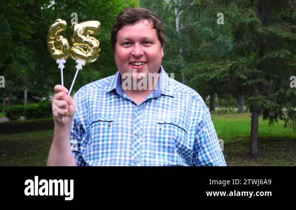 Man celebrating 65th birthday Stock Videos & Footage - HD and 4K Video ...