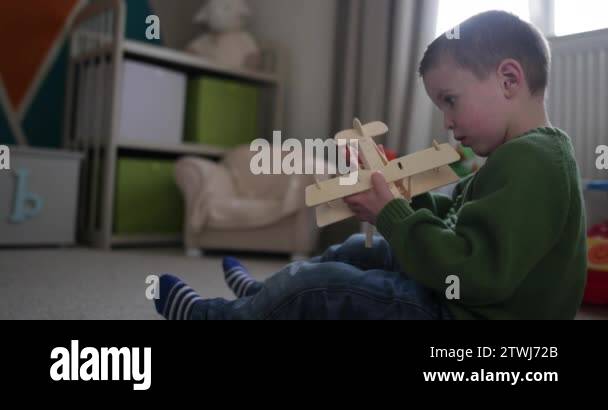 Boy building wooden airplane model Stock Videos & Footage - HD and 4K ...