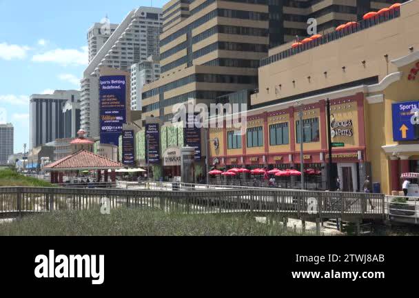 ATLANTIC CITY, NJ - JUNE 30, 2019: Famous Atlantic City Boardwalk ...