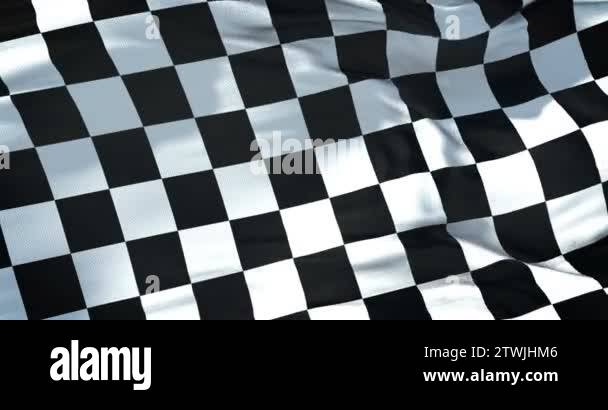 checkered flag, end race background,real movement , formula one ...