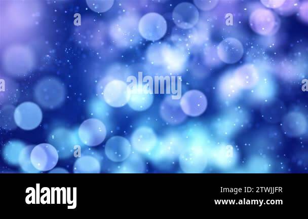blue white bokeh effects Abstract blinking glowing Glittering bokeh ...