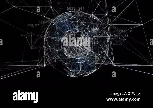 Beautiful 3d Animation of Growing Business Network Moving Through Grid ...