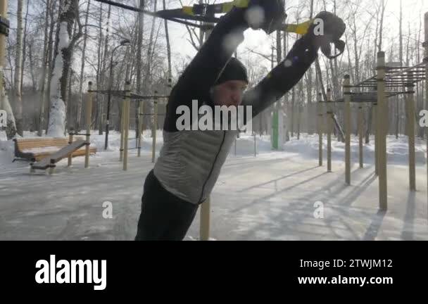 Fitness man using sport loop Stock Videos & Footage - HD and 4K Video ...