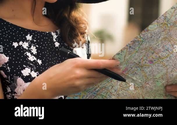 Female tourist checking map Stock Videos & Footage - HD and 4K Video ...