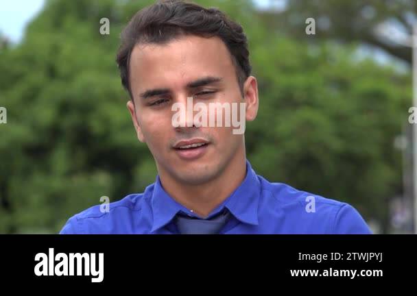 Startled Or Shocked Hispanic Business Man Stock Video Footage - Alamy