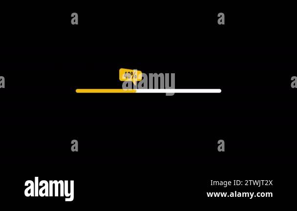 Loading Bar Percentage Animation Alpha Channel, Loading Bar Progress ...