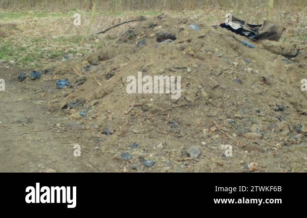 Remediation of contamination pollution soil, toxic tar asphalt chemical ...