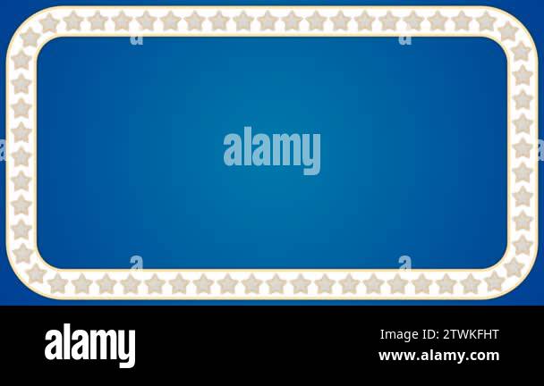 Stars blue background rectangle border frame Stock Video Footage - Alamy