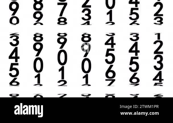 Black numerals Stock Videos & Footage - HD and 4K Video Clips - Alamy