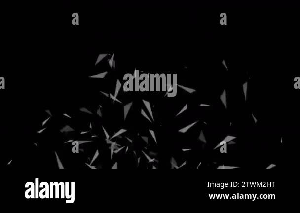 4k falling fragment,accident impact traces background,broken cracked ...