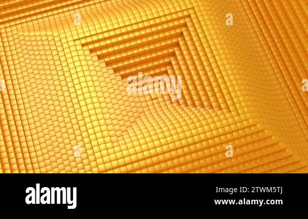 Cubes Formed A Wave. Abstract background, 2 in 1, loop, created in 4K ...