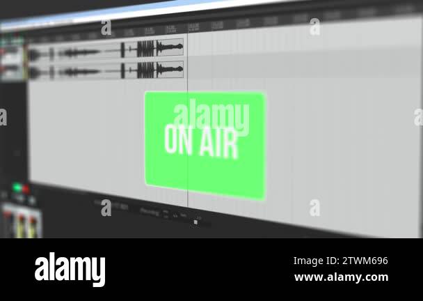 Video that shows moving waveform of audio recording online and warns ...