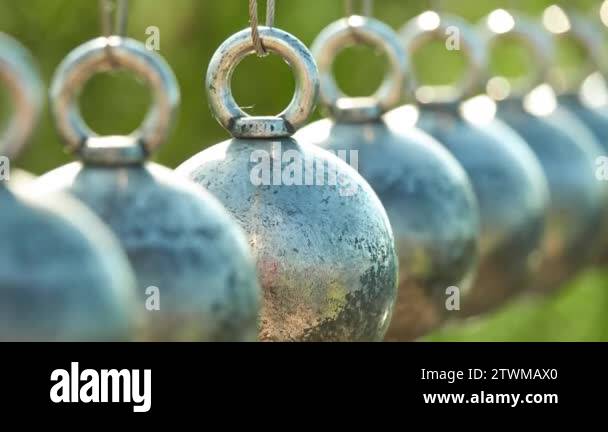 Newtons cradle is device that demonstrates conservation of momentum and ...