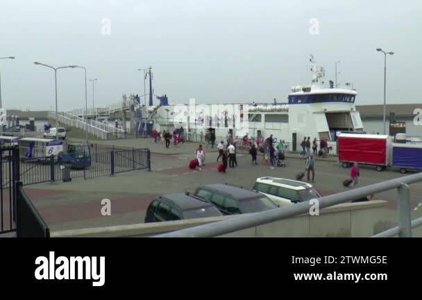 Passengers leaving ferry after entrance Stock Videos & Footage - HD and ...