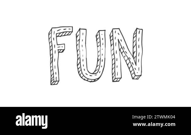 Animated Doodle Words/ Animation of doodled love words about friends ...