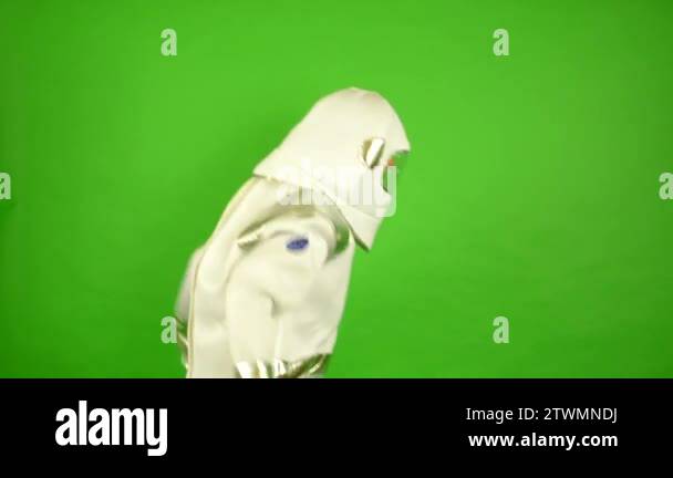 Astronaut flying in universe - green screen Stock Video Footage - Alamy