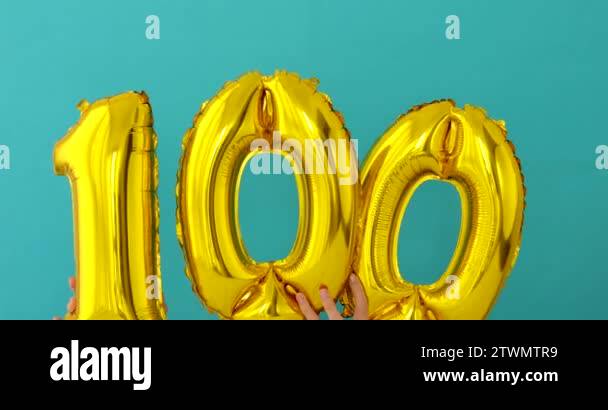 Balloon number 100 Stock Videos & Footage - HD and 4K Video Clips - Alamy