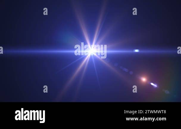 anamorphic lens flare 3840x2160 4K, lights background Stock Video ...