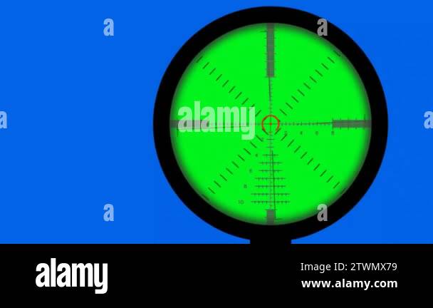 Crosshair animation - green screen Stock Video Footage - Alamy