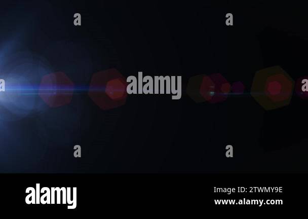 anamorphic lens flare 3840x2160 4K, lights background Stock Video ...