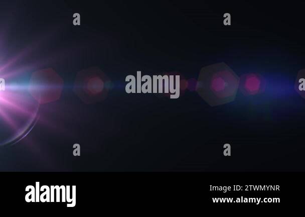 anamorphic lens flare 3840x2160 4K, lights background Stock Video ...