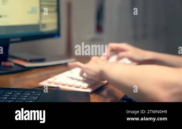 The concept of multitasking or cheating in social networks. One woman ...