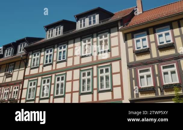 Recognizable ancient style of construction - Facades of typical German ...