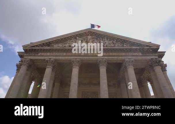 PARIS, FRANCE-30 APRIL, 2019: Pantheon is building in Latin Quarter in ...