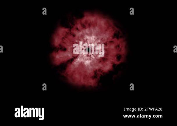 Shock wave explosion with fire and smoke. Smoke explosion with shock ...