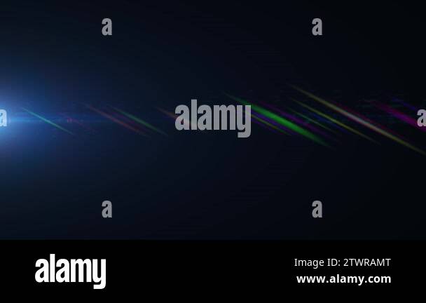 anamorphic lens flare 3840x2160 4K, lights background Stock Video ...