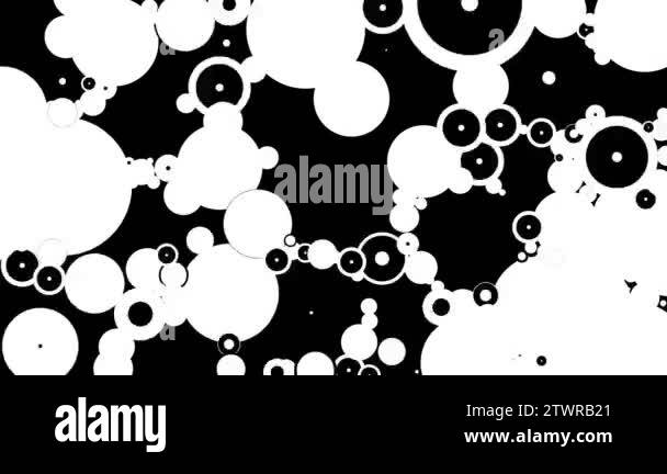 Animation of Multiple circle Random Shape Loop ; high definition CGI ...