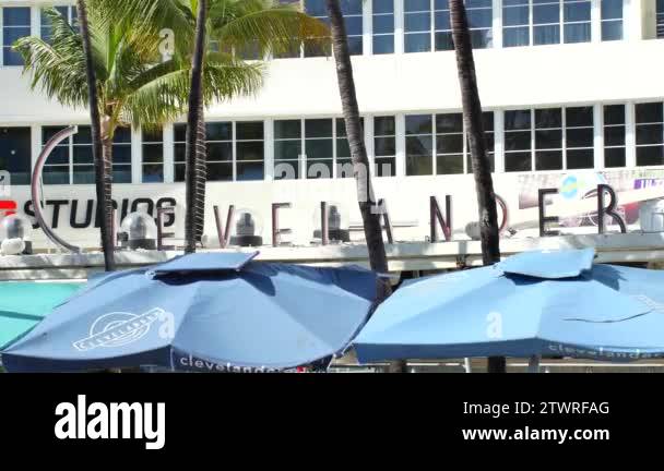 Clevelander Miami Beach Stock Video Footage - Alamy