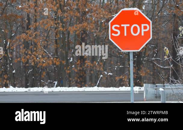 Highway stop sign Stock Videos & Footage - HD and 4K Video Clips - Alamy